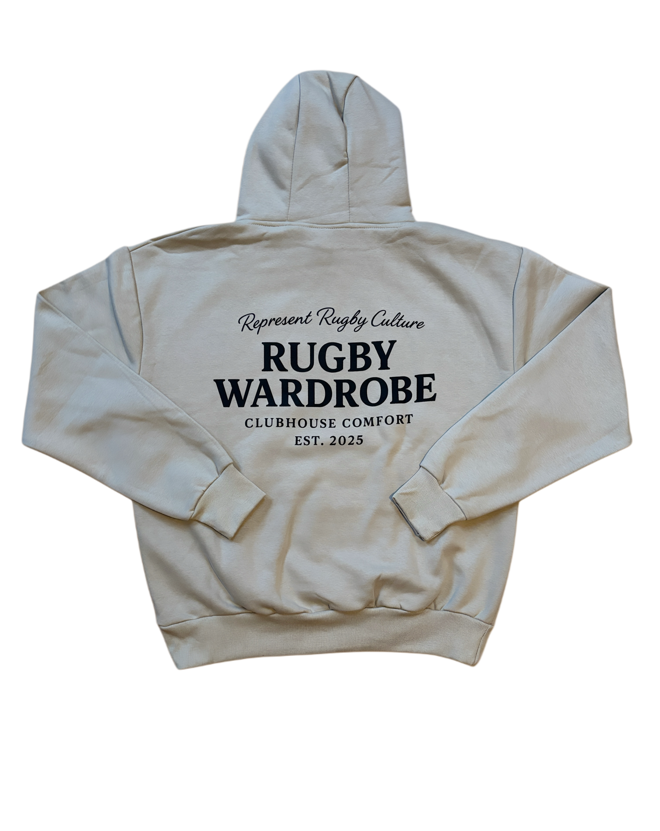 Represent Rugby Hoodie (Stone) – Rugby Wardrobe